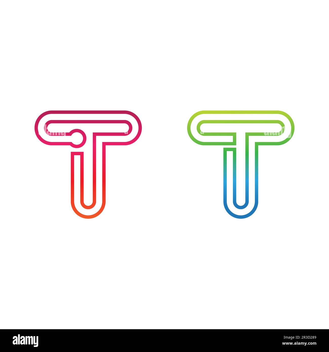 letter T logo image and font T design graphic vector Stock Vector Image ...
