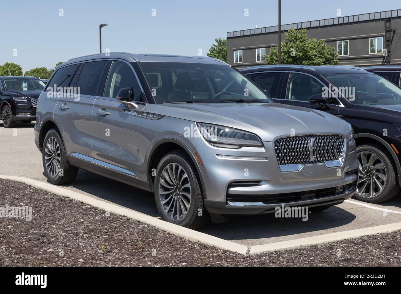 Fishers - Circa May 2023: Lincoln Aviator SUV display at a dealership ...