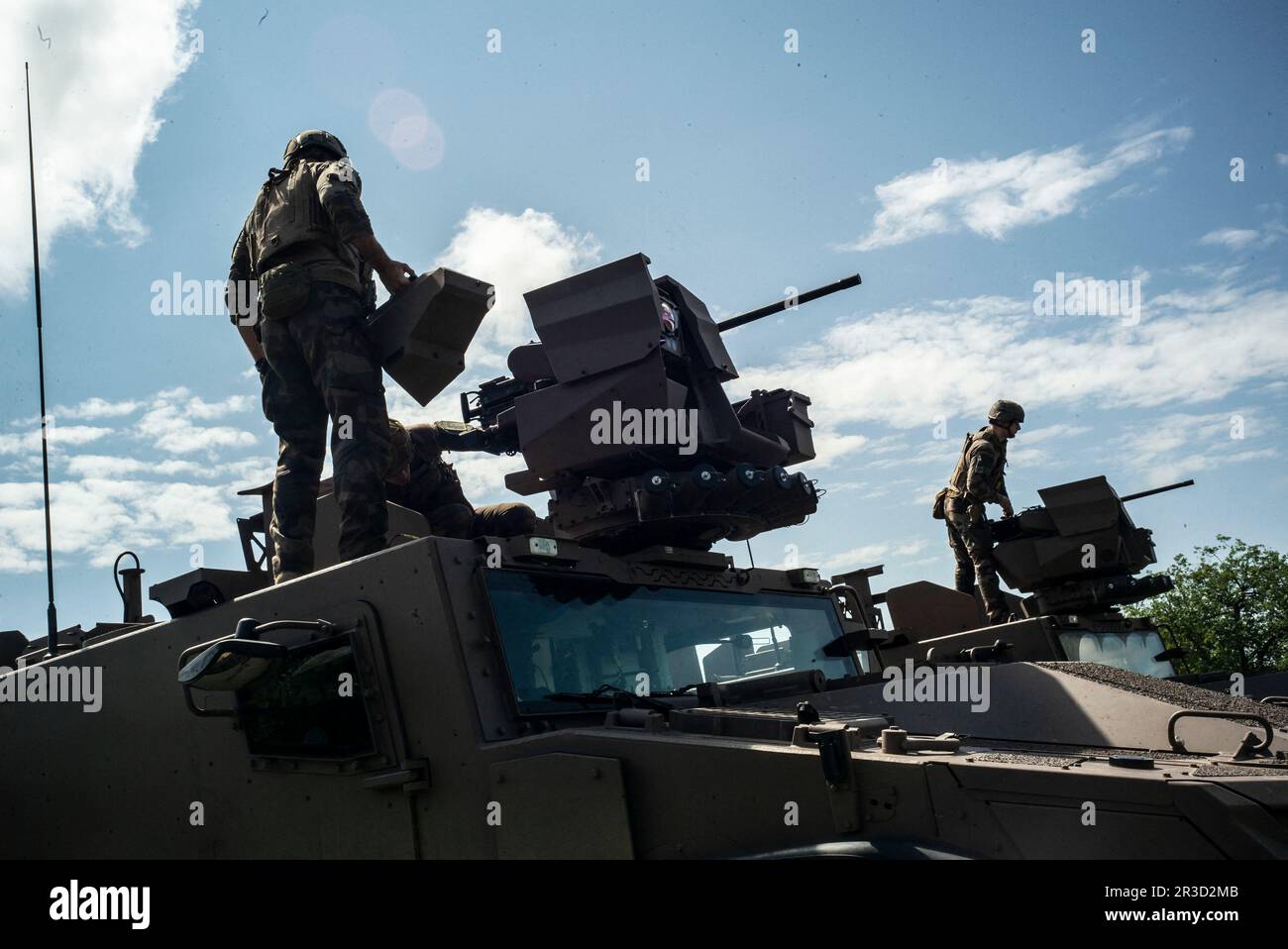Caylus, France. 23rd May, 2023. Presentation of French VBMR-L "Serval ...