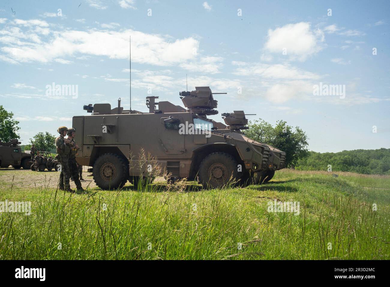 Caylus, France. 23rd May, 2023. Presentation of French VBMR-L "Serval ...
