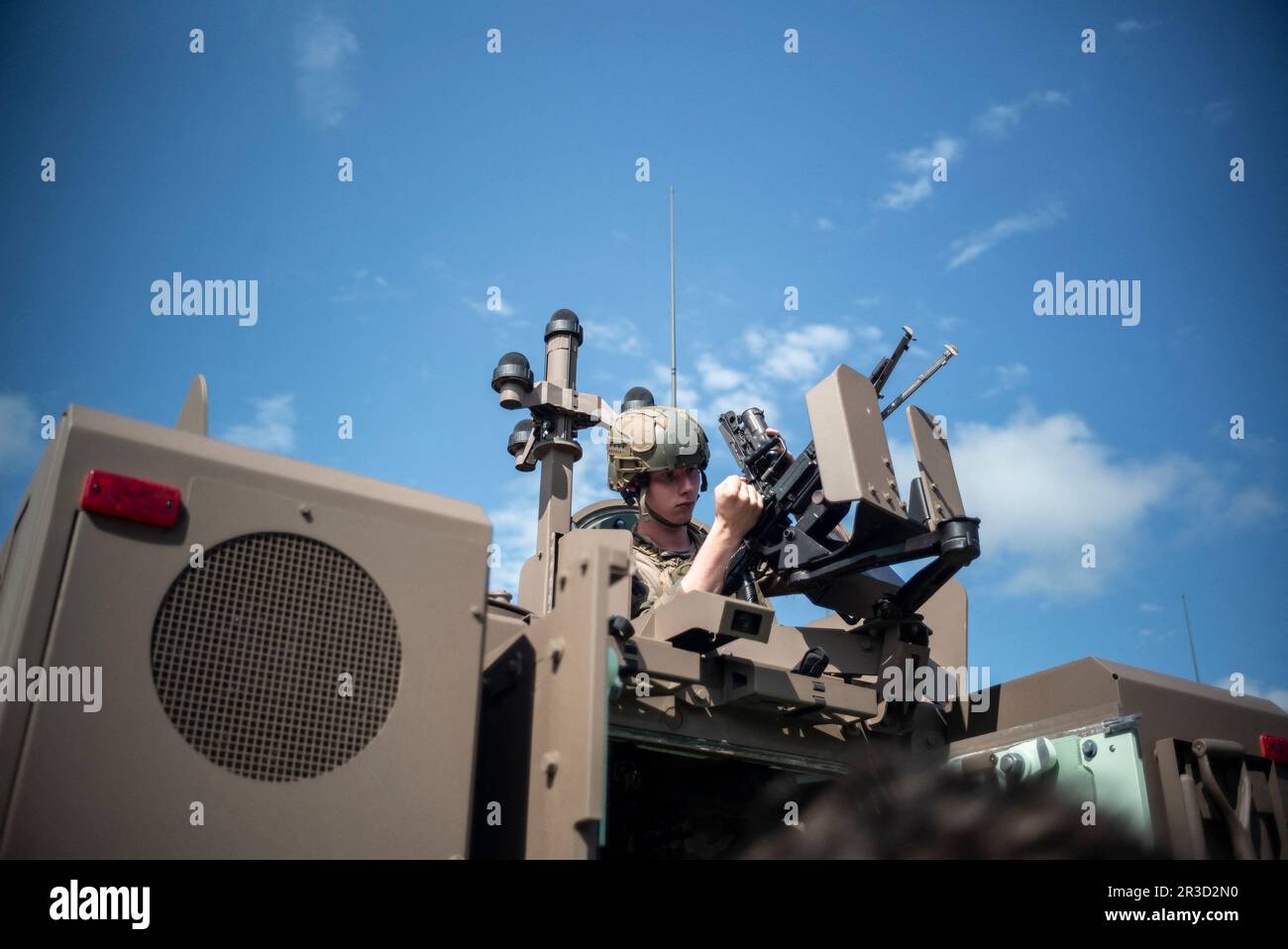 Caylus, France. 23rd May, 2023. Presentation of French VBMR-L "Serval ...
