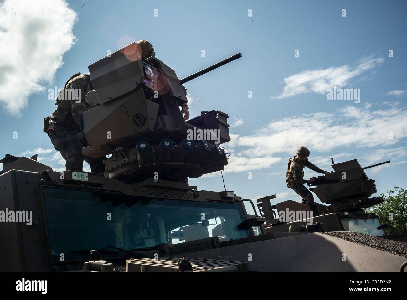 Caylus, France. 23rd May, 2023. Presentation of French VBMR-L "Serval ...