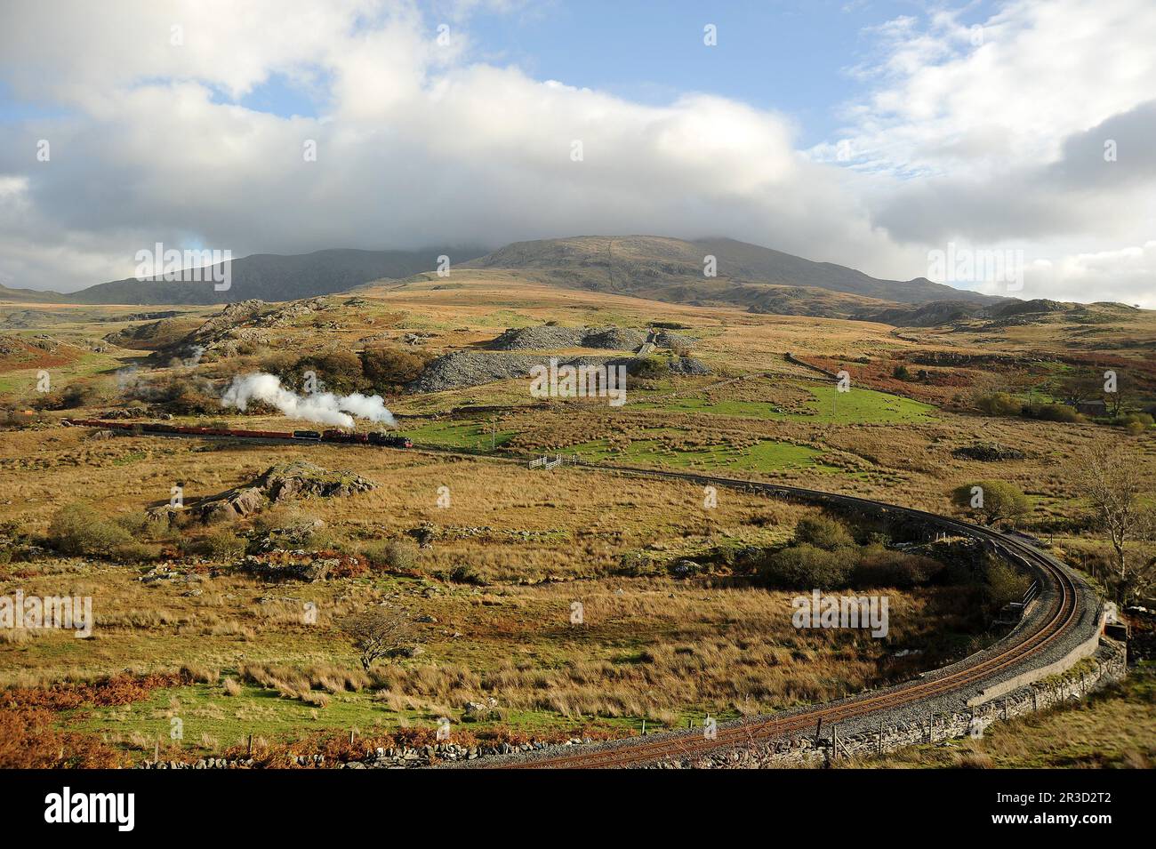 "87" and "138" double heading at Ffridd Isaf Stock Photo - Alamy