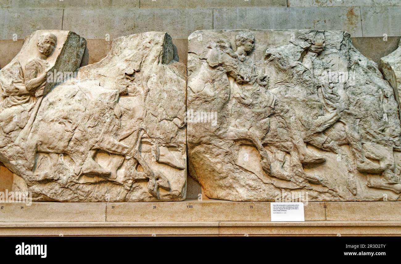 British Museum Great Russell Street London The Parthenon Sculptures Elgin Marbles Image thirteen ...