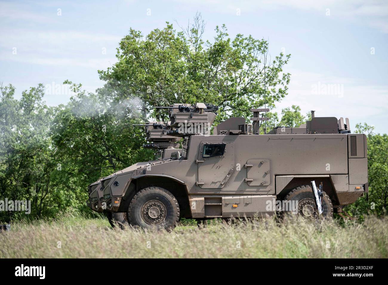 Caylus, France. 23rd May, 2023. Presentation of French VBMR-L "Serval ...