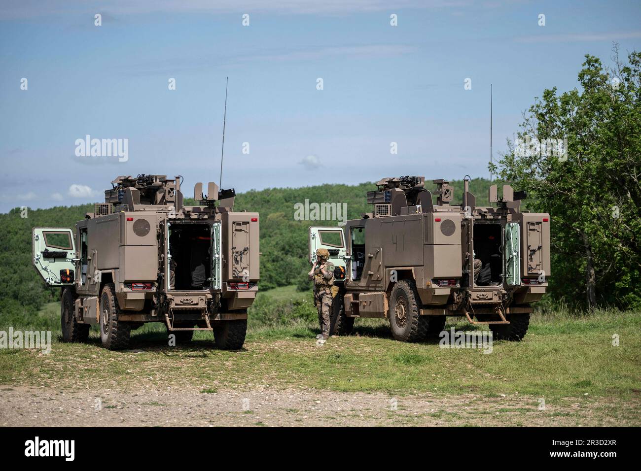 Caylus, France. 23rd May, 2023. Presentation of French VBMR-L "Serval ...