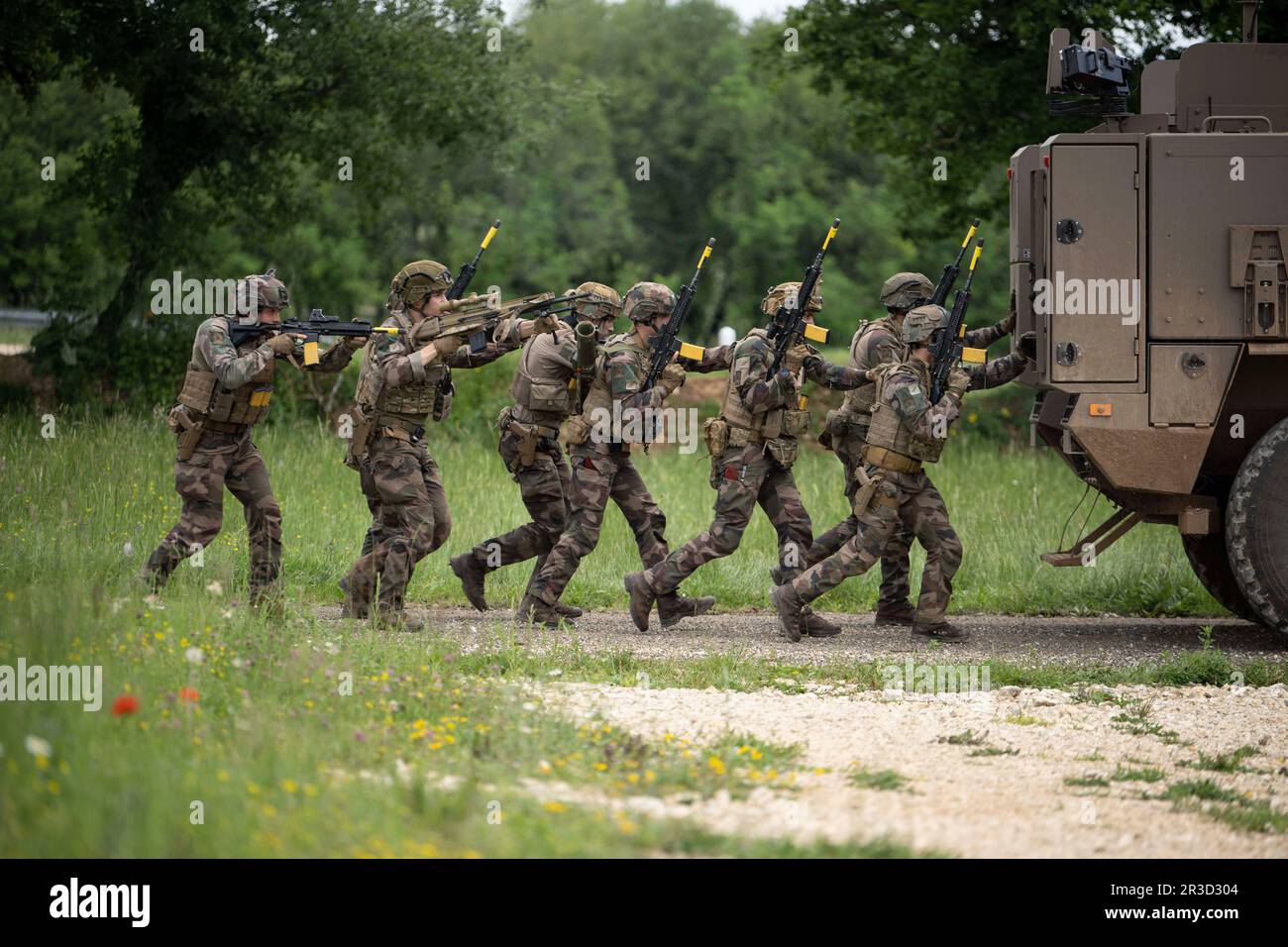Caylus, France. 23rd May, 2023. Presentation of French VBMR-L "Serval ...