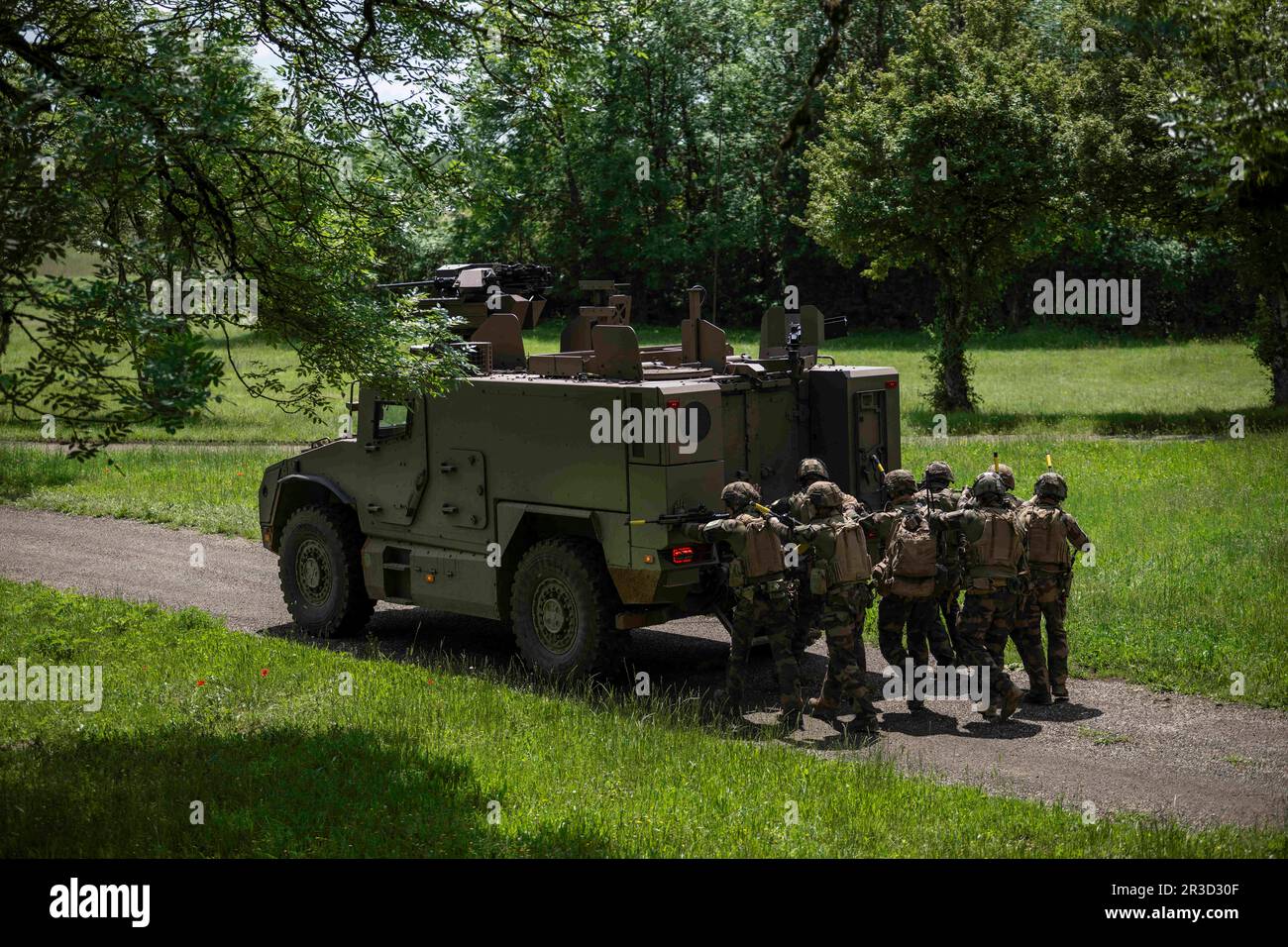 Caylus, France. 23rd May, 2023. Presentation of French VBMR-L "Serval ...
