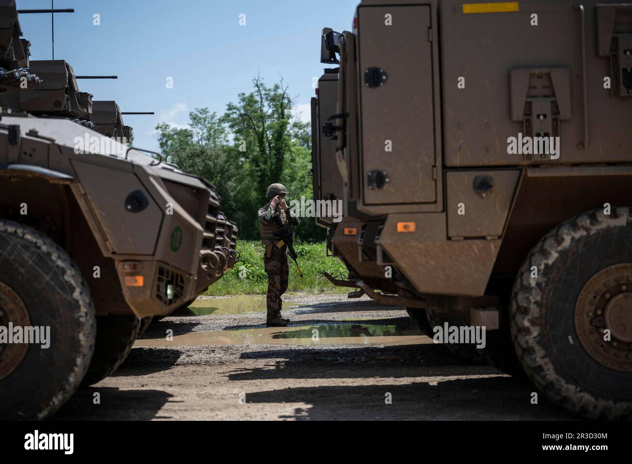 Caylus, France. 23rd May, 2023. Presentation of French VBMR-L "Serval ...