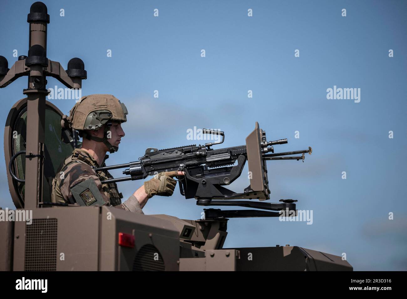 Caylus, France. 23rd May, 2023. Presentation of French VBMR-L "Serval ...