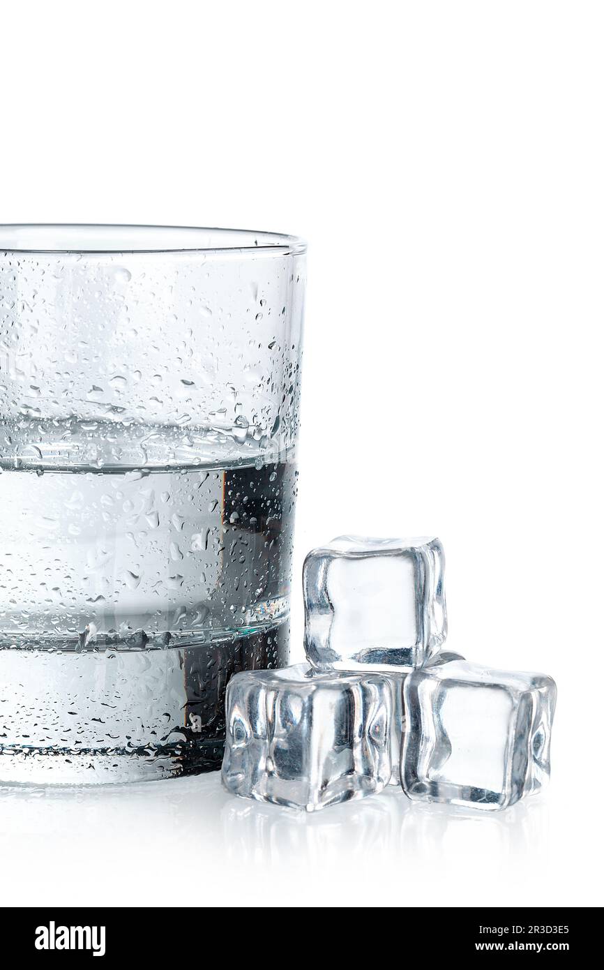 Glass of vodka isolated on white background Stock Photo - Alamy