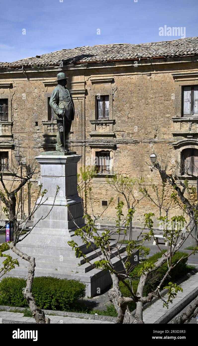 Scenic view of Piazza Napoleone Colajanni a central square with the ...