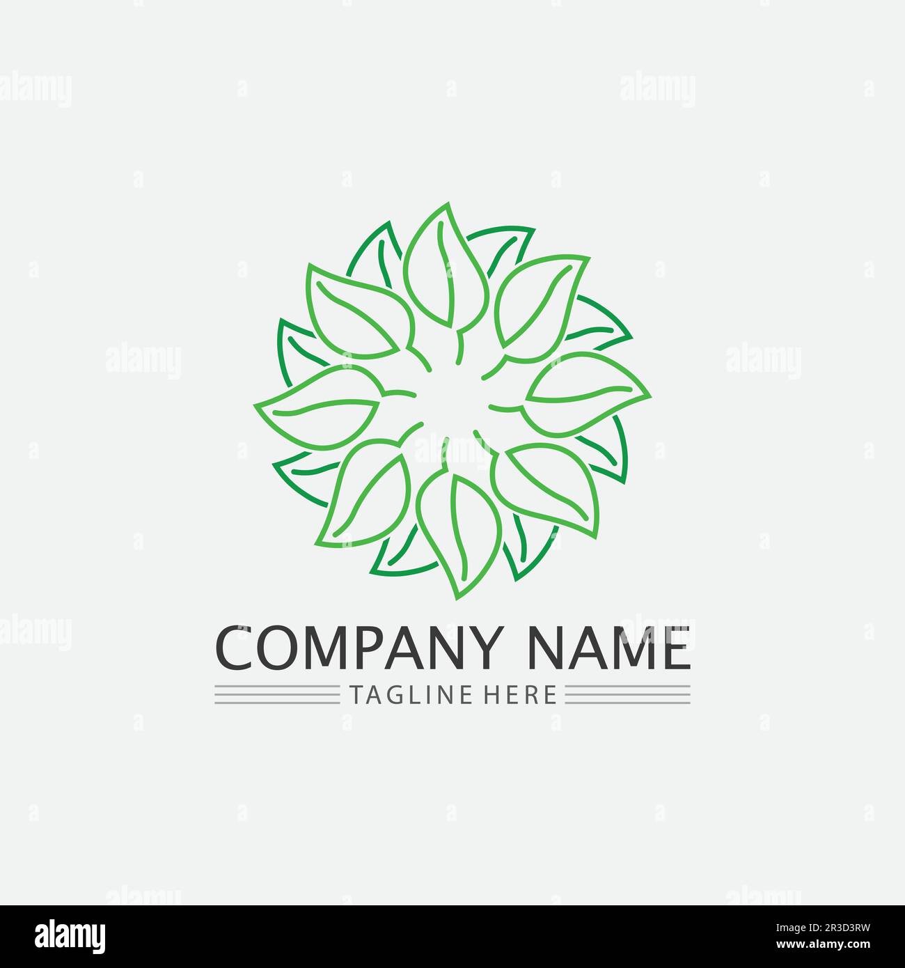 Tree leaf vector and green logo design friendly concept Stock Vector ...