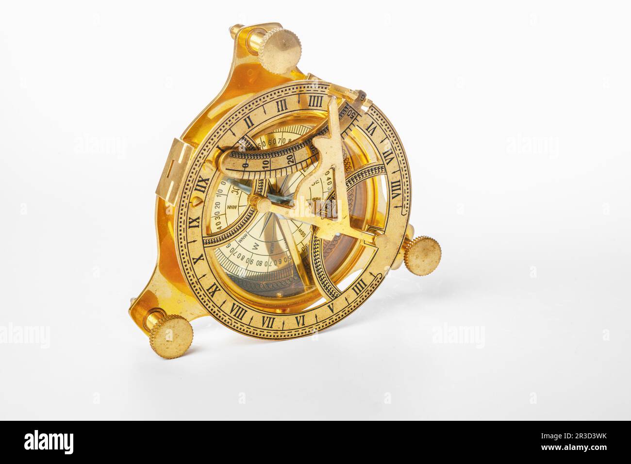 Metal compass isolated on white background close up Stock Photo - Alamy