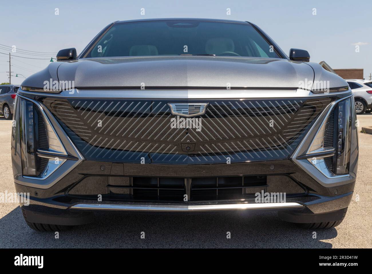 Fishers - Circa May 2023: Cadillac LYRIQ EV Electric Vehicle display at ...