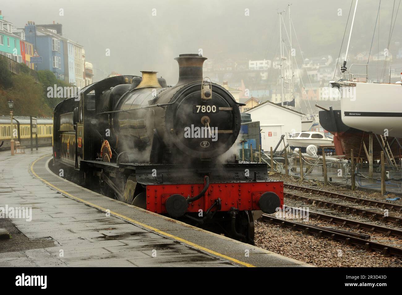 "Lydham Manor" (running as class pioneer 7800 "Torquay Manor") at ...