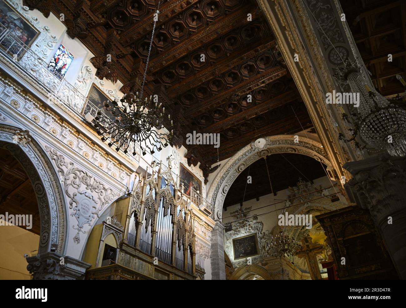 Scenic interior view of the Duomo of Enna a major example of medieval ...