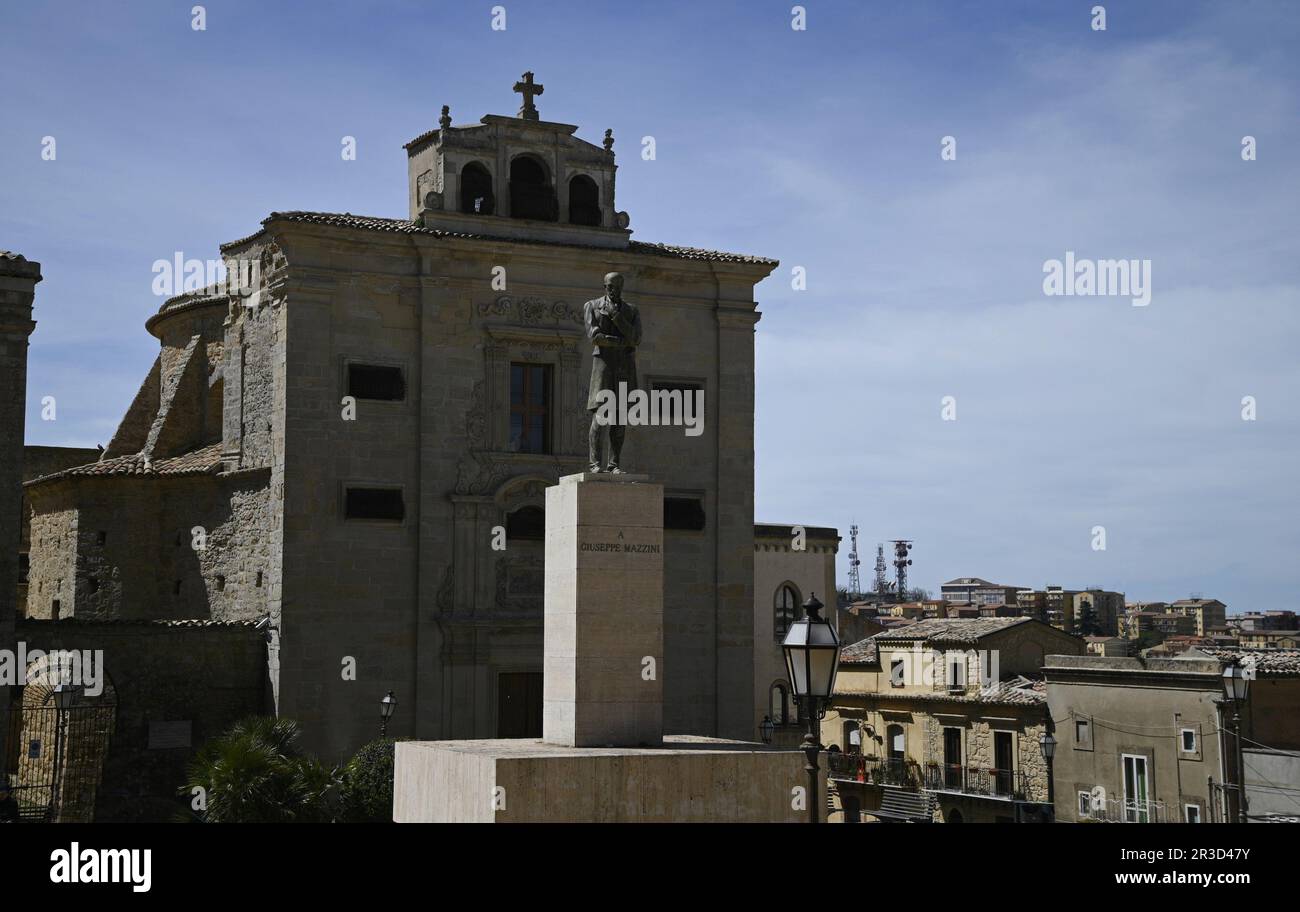 Scenic view of Piazza Napoleone Colajanni a central square with the ...