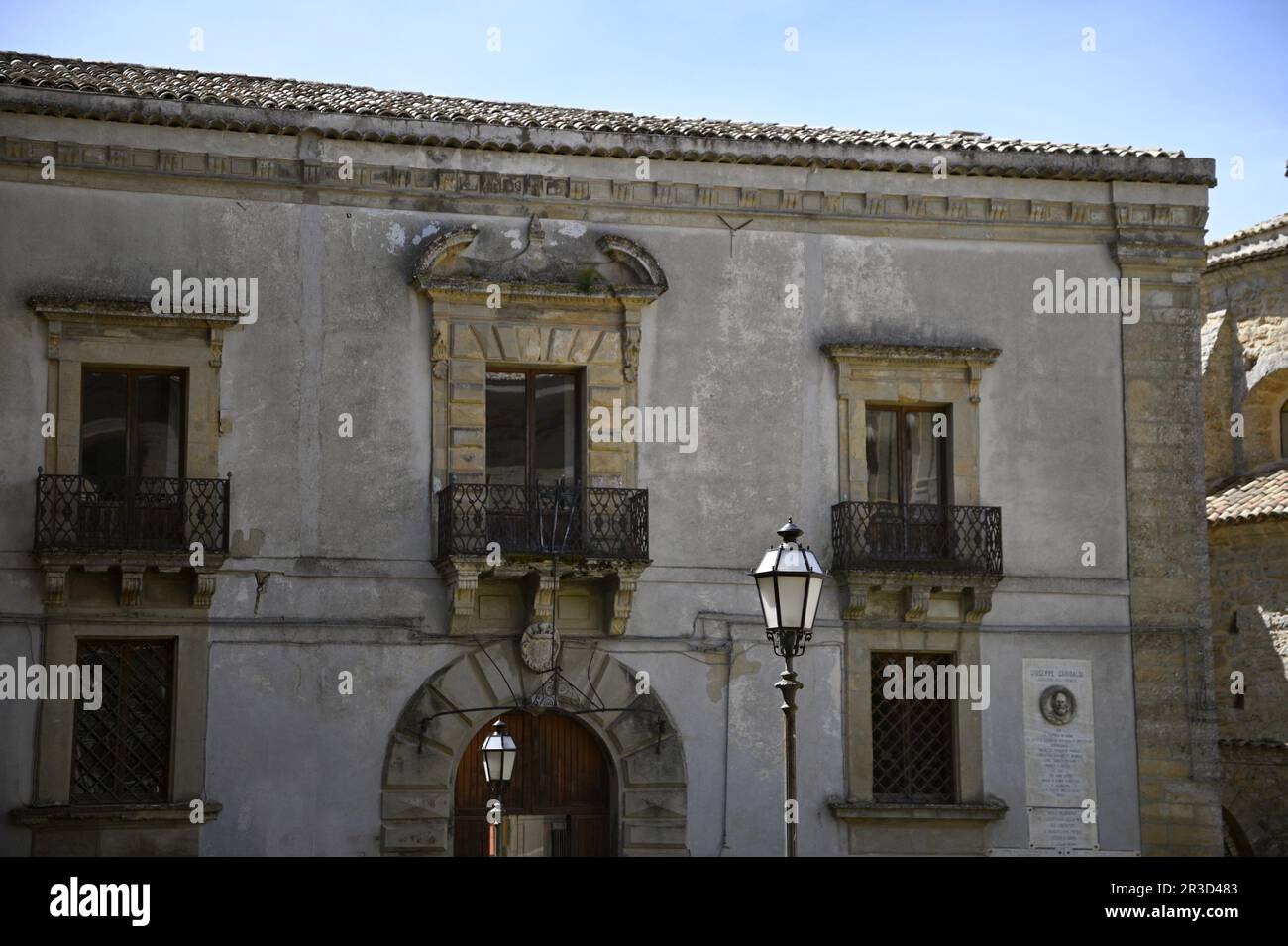 Scenic view of historic buildings at Piazza Napoleone Colajanni a ...
