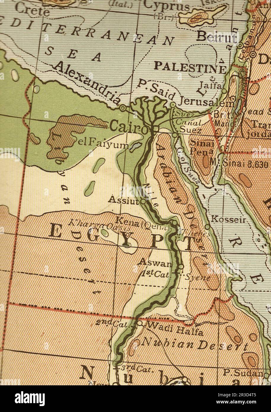 Geographical Map Of Egypt