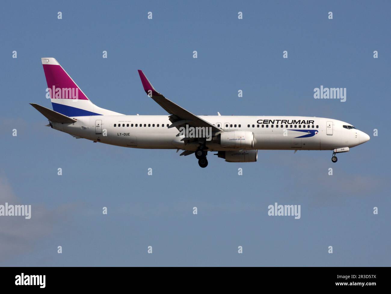 A Boeing 737-800 of Centrum Air arriving at Palma Airport Majorca Stock ...