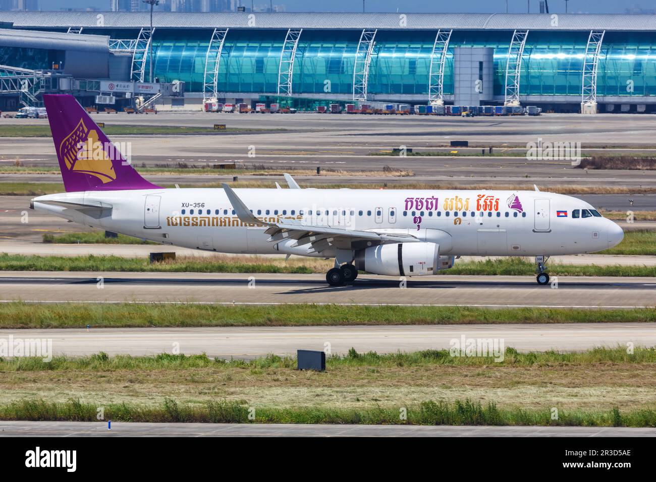 Cambodia Angkor Air Airbus A320 Aircraft Guangzhou Airport in China ...