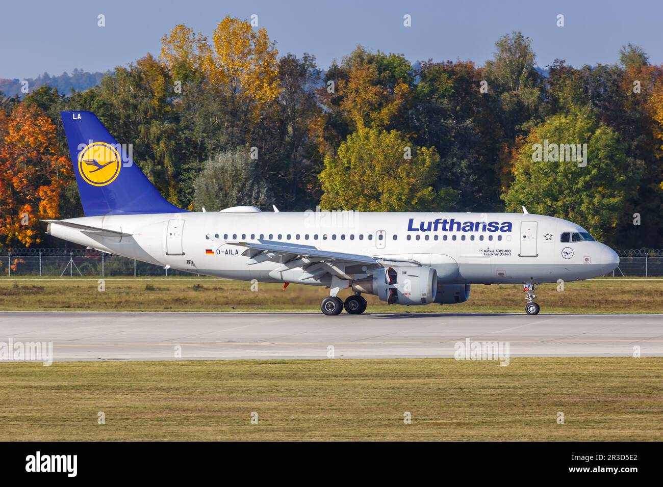Lufthansa Airbus A319 aircraft Munich Airport in Germany Stock Photo ...