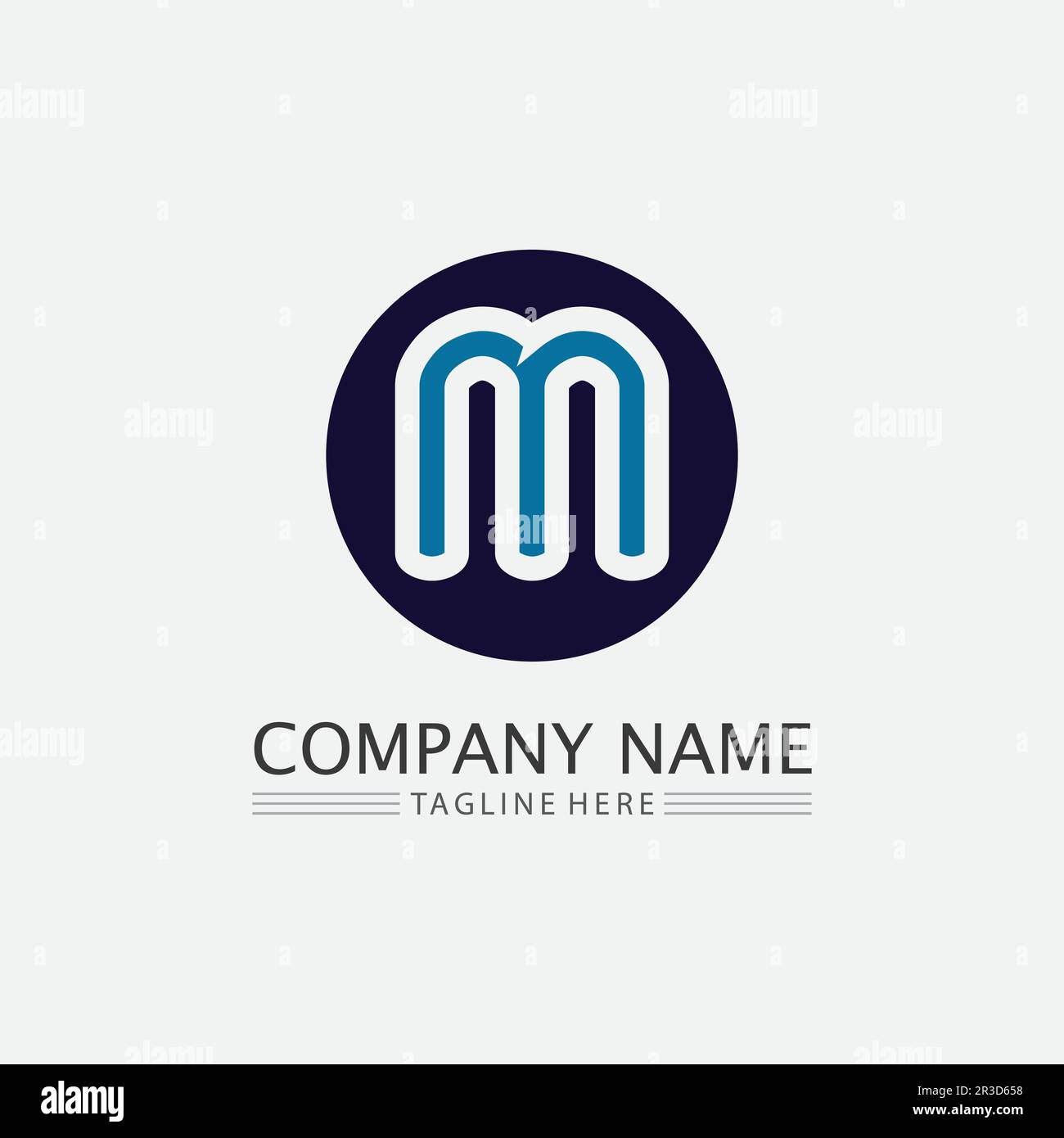 Logo letter m Stock Vector Images - Alamy