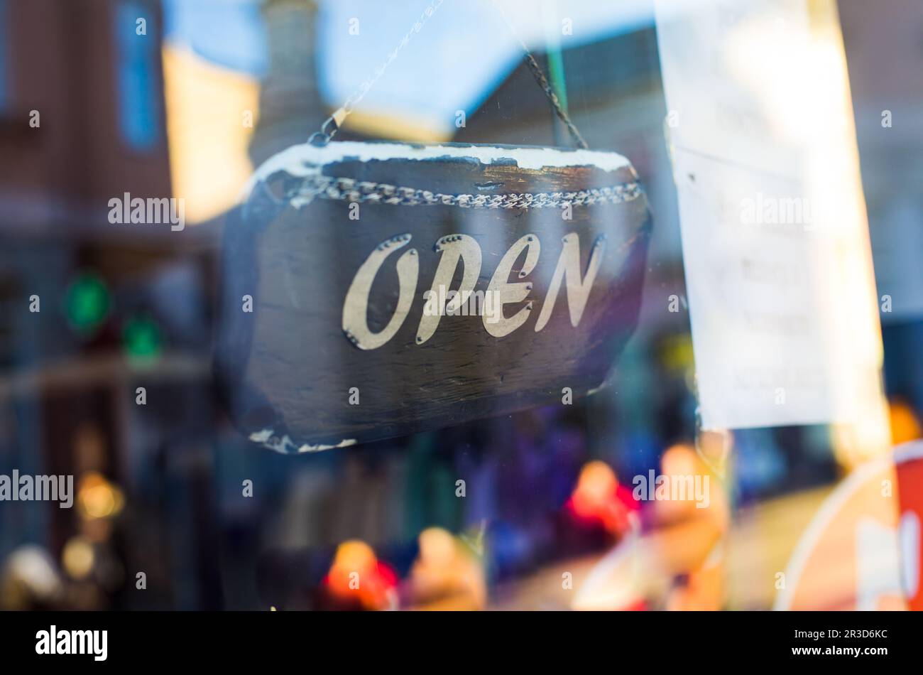 Long-awaited opening of shops and shopping malls Stock Photo - Alamy