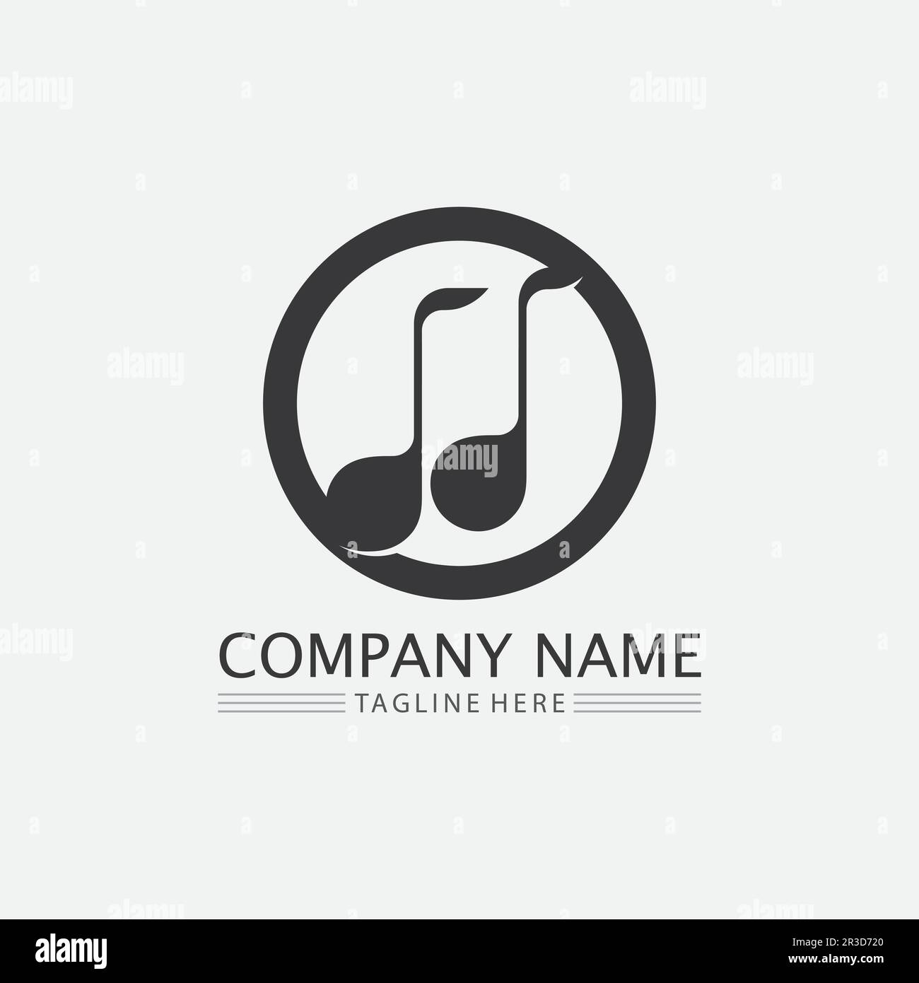 Music note Icon Vector illustration design Sound waves, audio ...