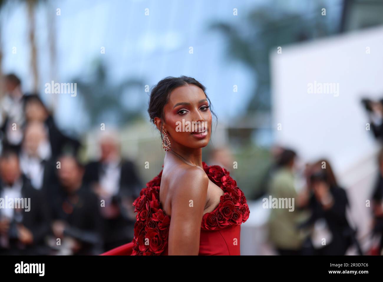 Jasmine Tookes poses for photographers upon arrival at the premiere of ...