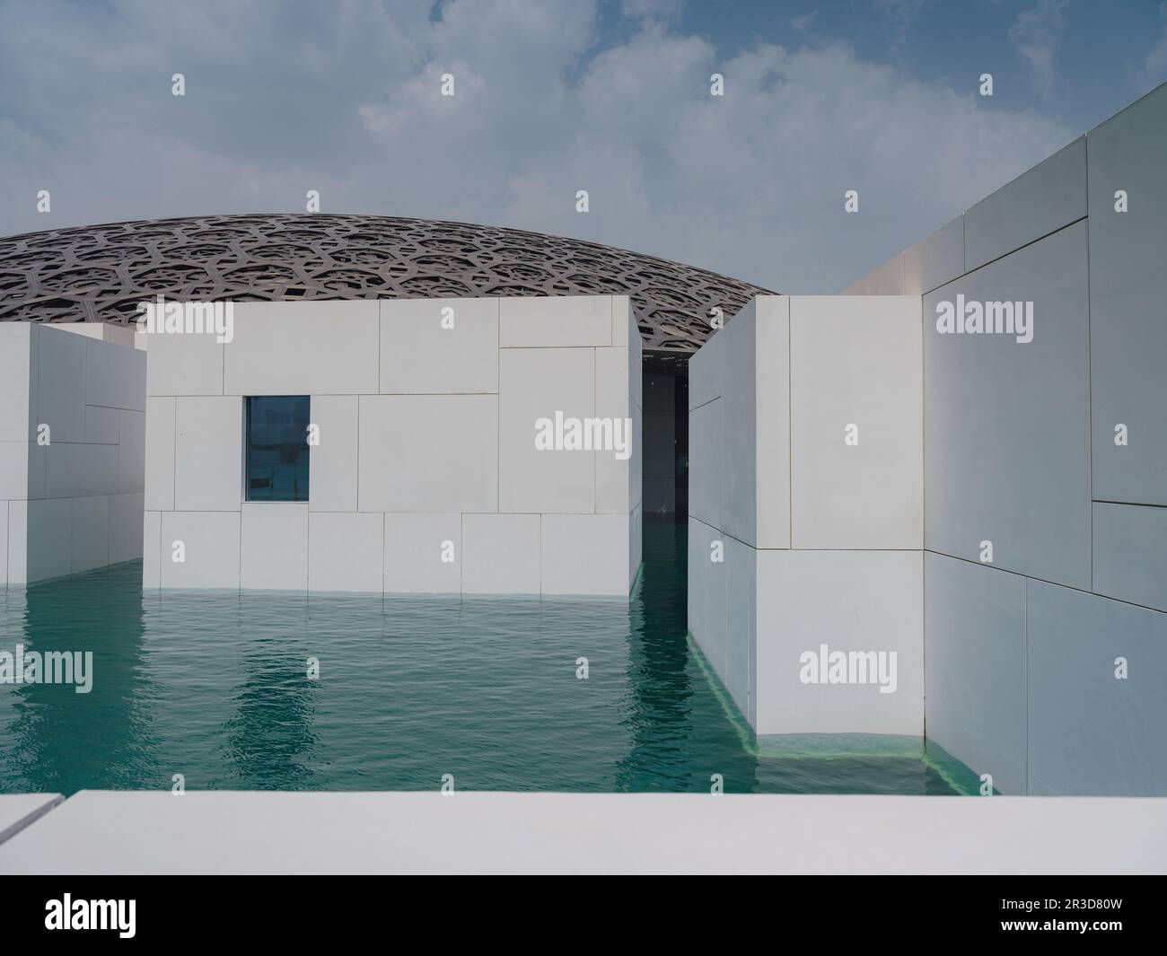 Abu Dhabi, UAE - March 21, 2023 : Exterior of Louvre Abu Dhabi famous ...