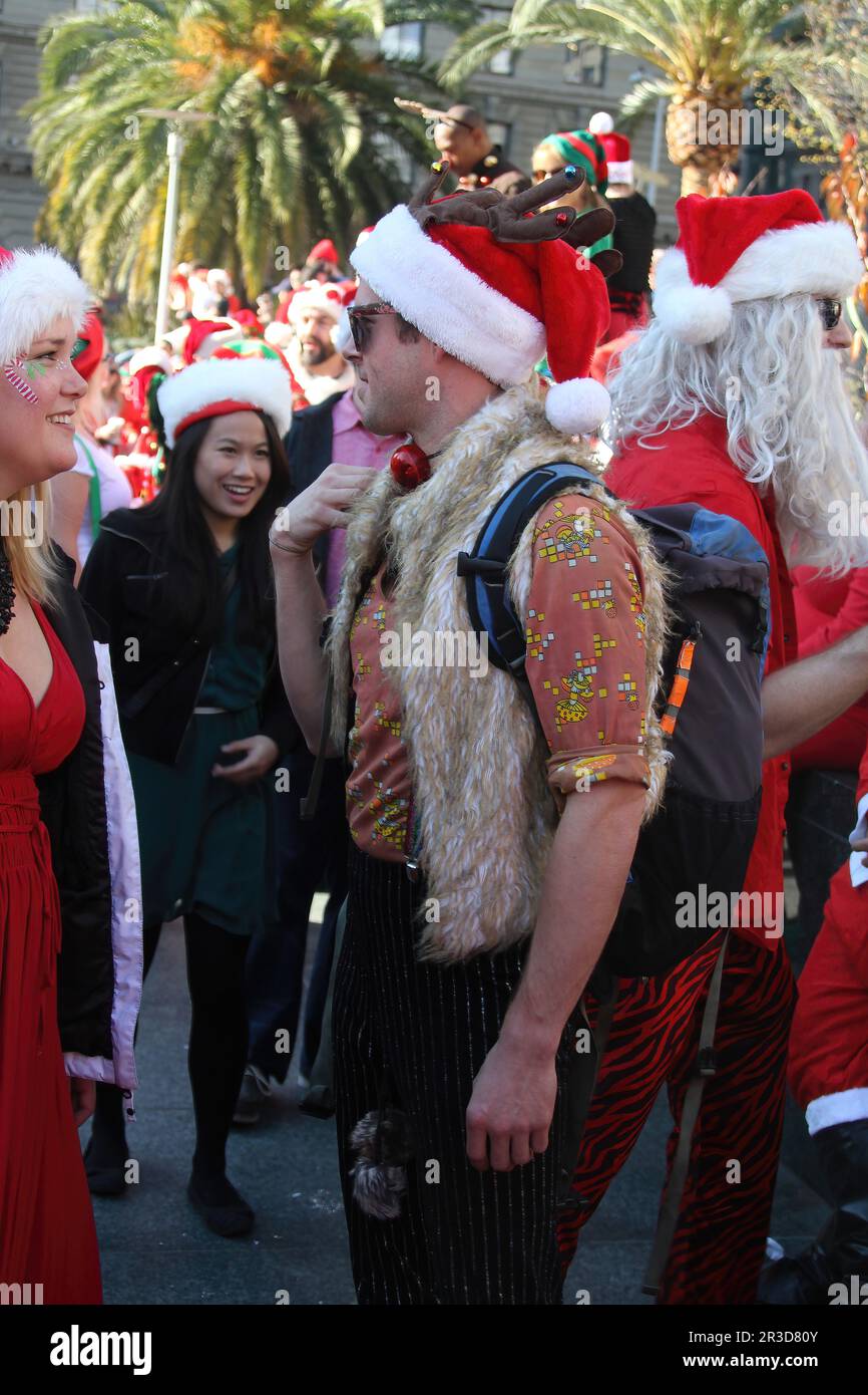SantaCon, San Francisco Stock Photo - Alamy