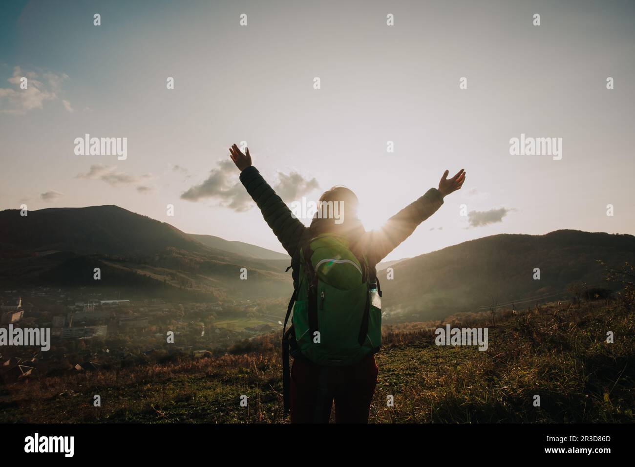 Best moment of happines and reconnection with nature Stock Photo - Alamy