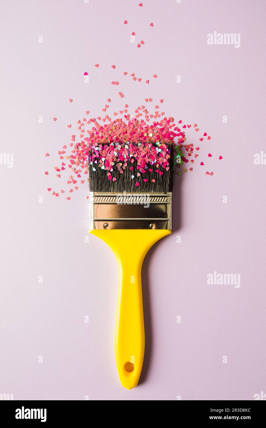 Small red hearts scattered hi-res stock photography and images - Alamy