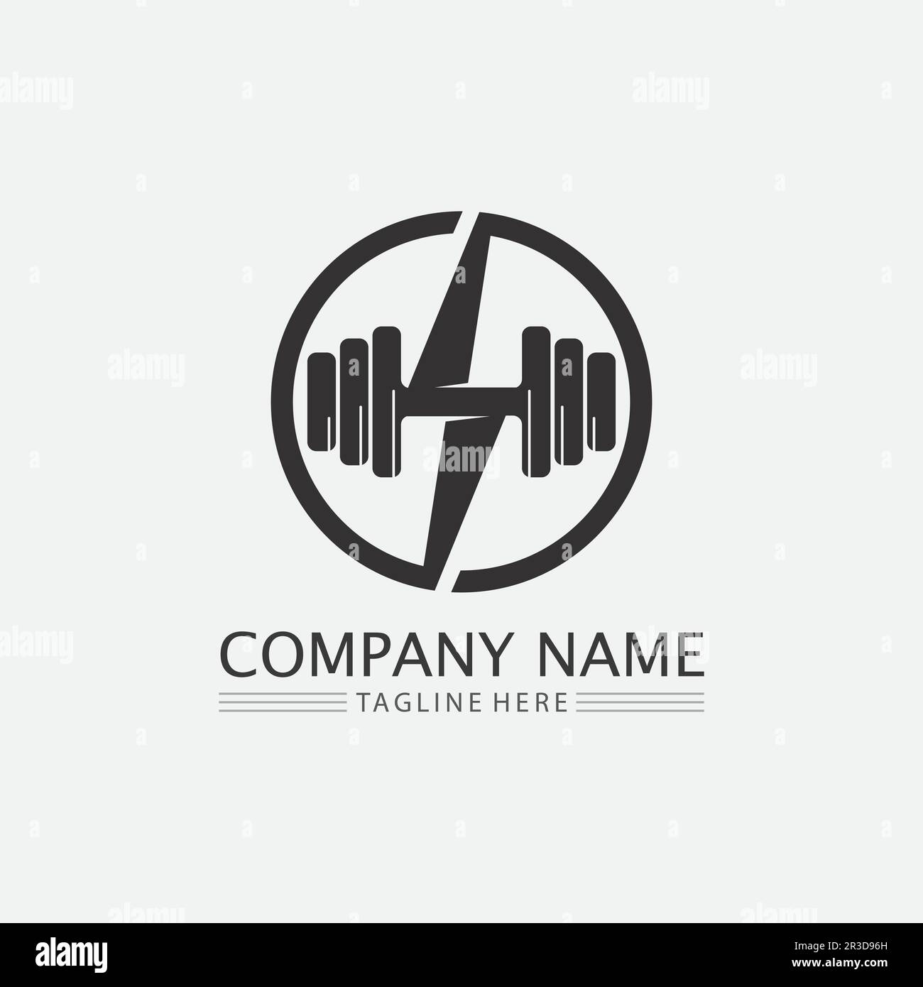 GYM Vector object and Icons for Sport Label, Gym Badge, Fitness Logo ...