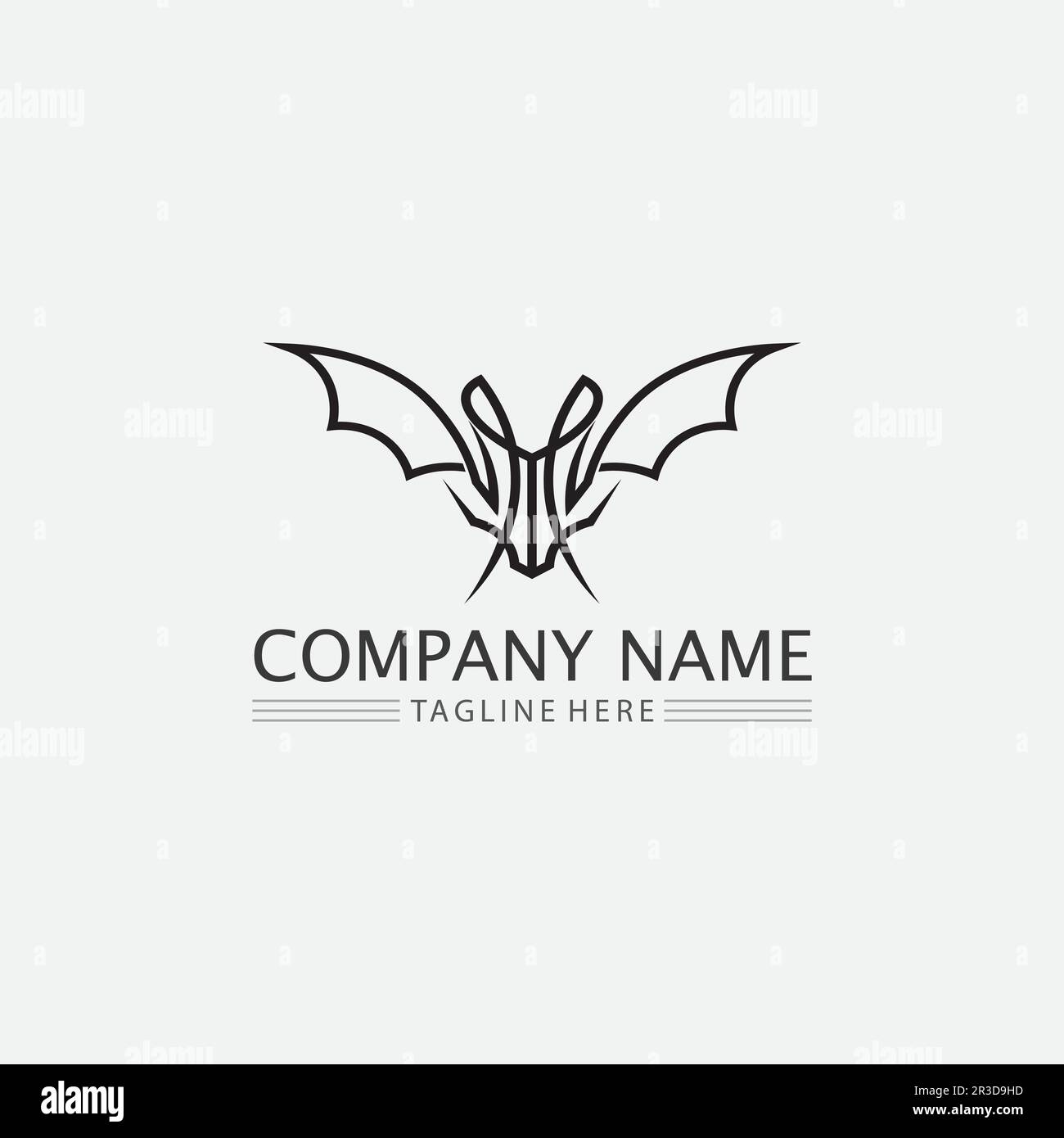 Bat logo animal and vector, wings, black, halloween, vampire, gothic ...