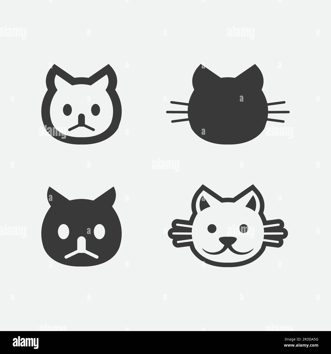 cat logo and vector animal icon footprint kitten calico logo dog symbol ...