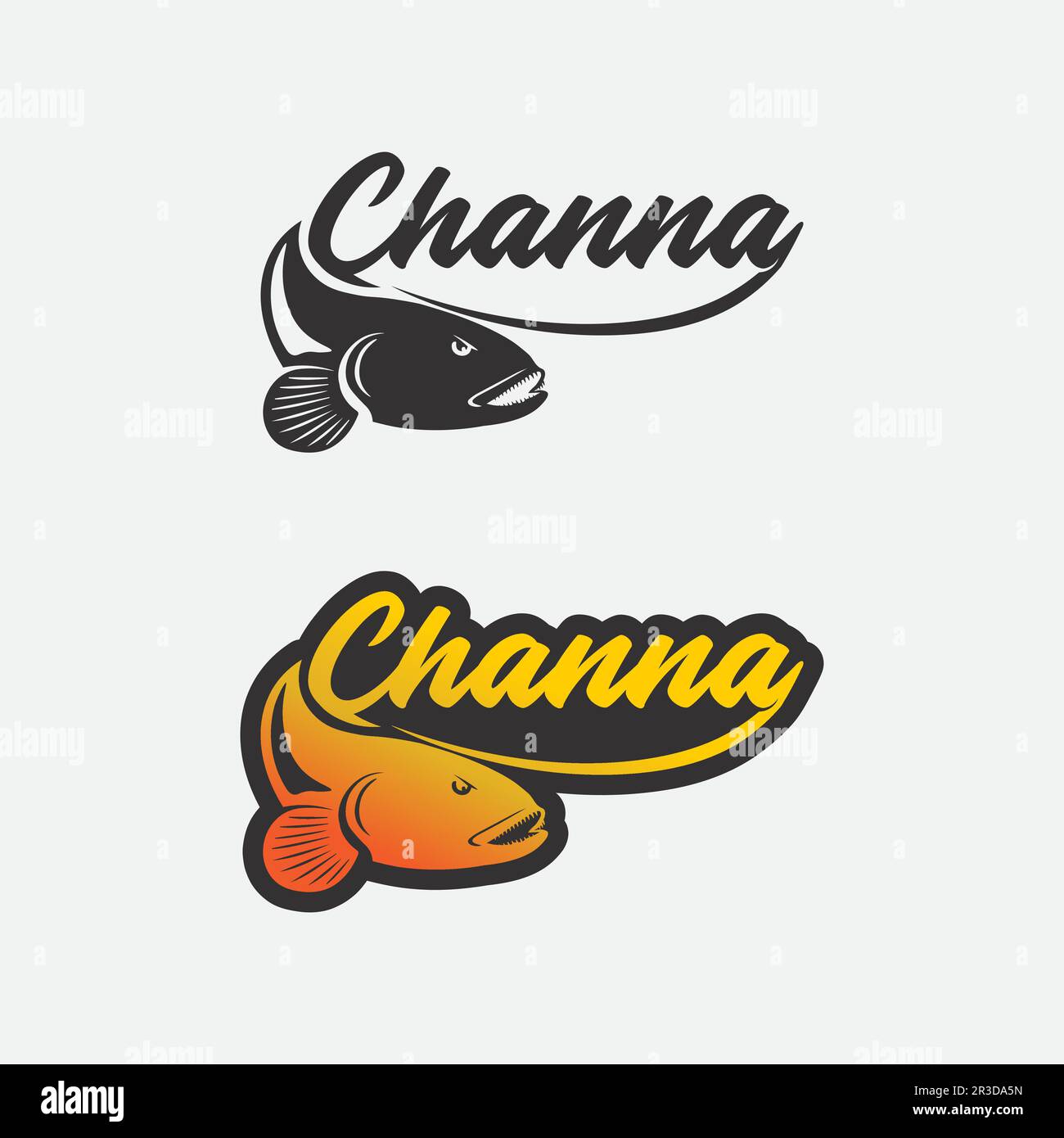 Channa Snakehead fish, Predator Fish, animal underwater design, logo ...