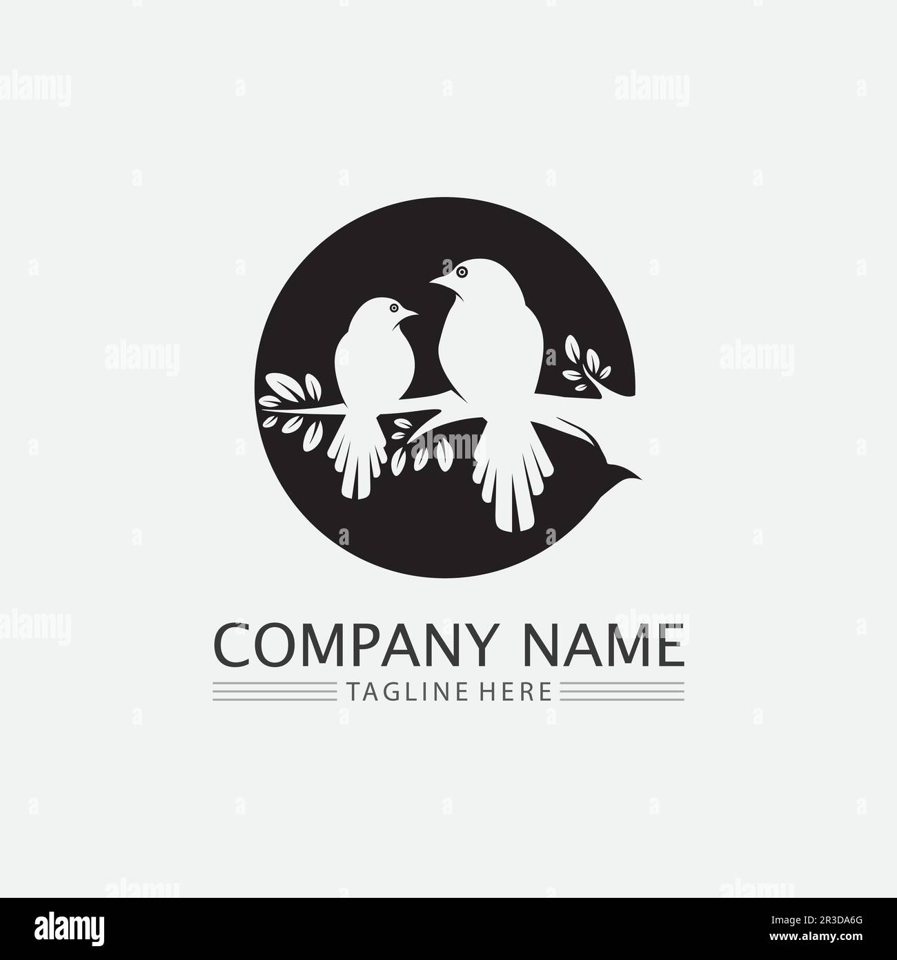 Birds and swallow dove logo design and vector animal wings and flying ...