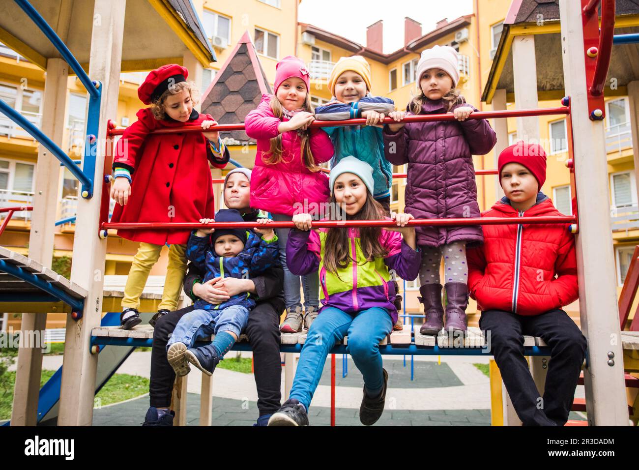 Playground equipment kids hi-res stock photography and images - Alamy