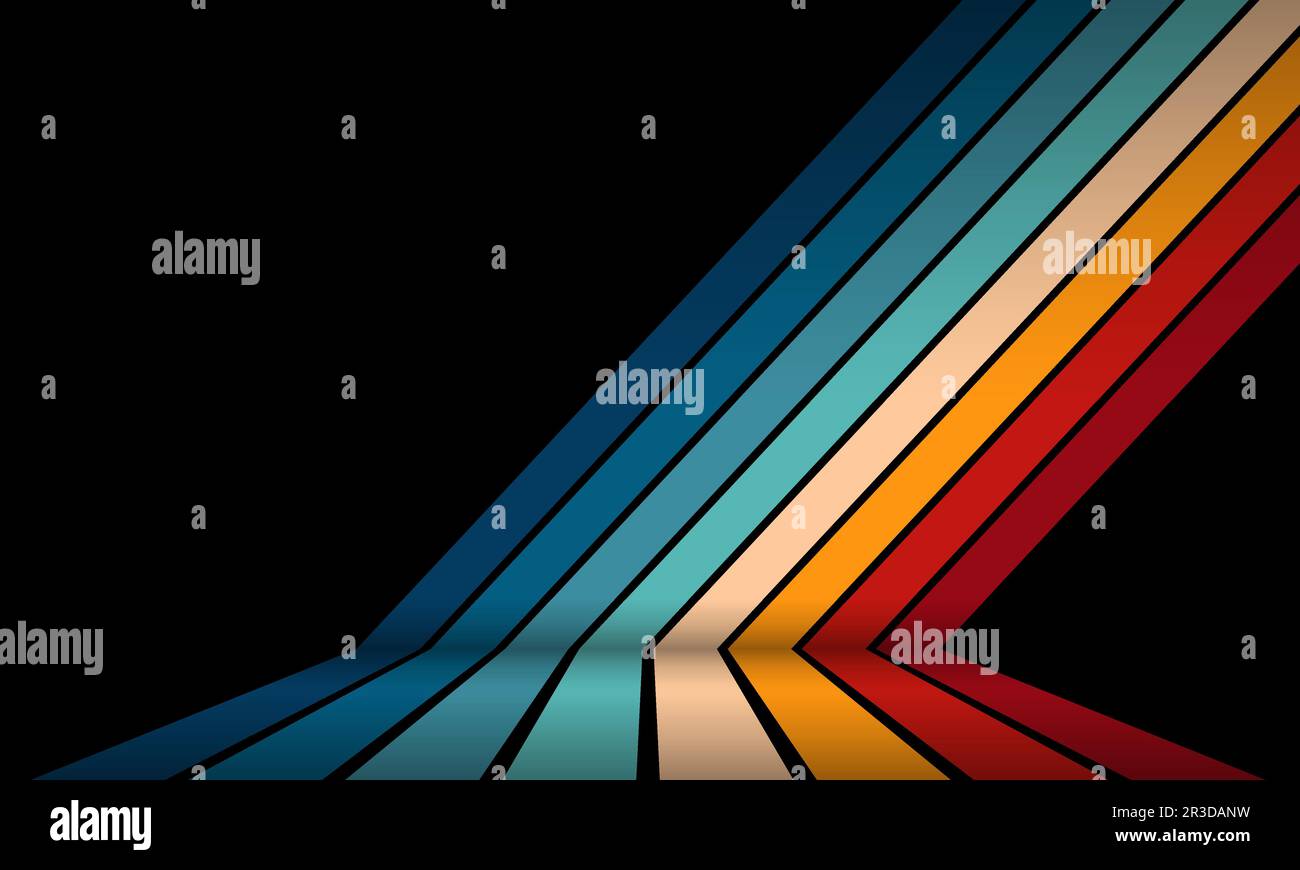 Vintage Striped Backgrounds, Posters, Banner Samples, Retro Colors from ...