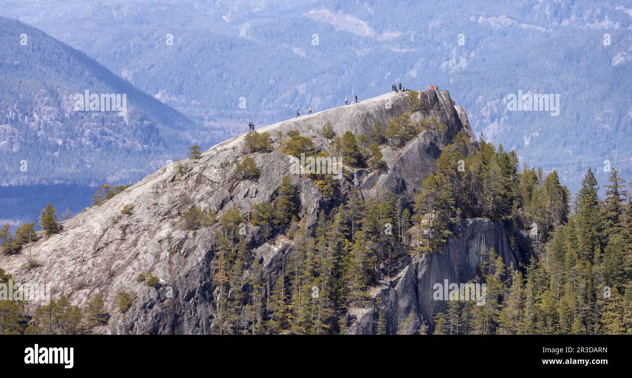 Rocky cliffs on Chief Mountain in Squamish, BC, Canada Stock Photo - Alamy