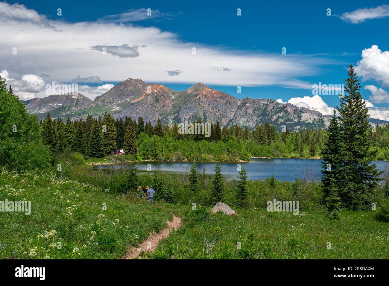 A magnificent hiking trail through the Colorado mountains near Lost ...