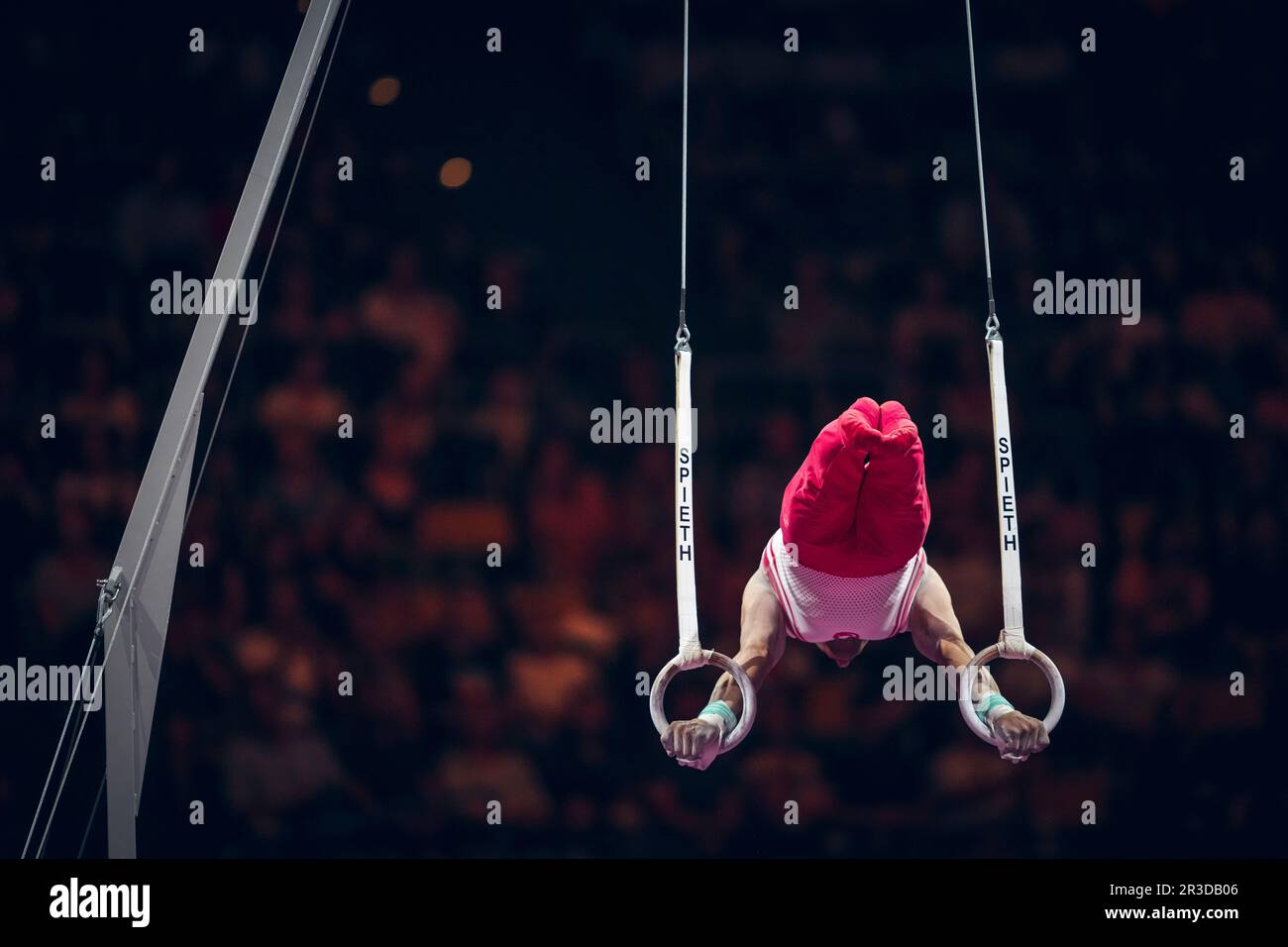 Adem Asil participating in the 2022 Munich European Gymnastics ...