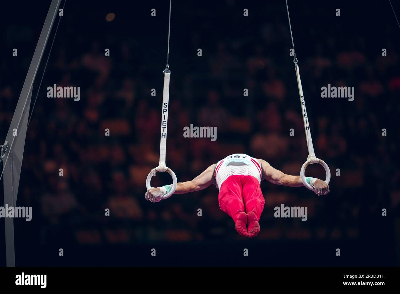 Adem Asil participating in the 2022 Munich European Gymnastics ...