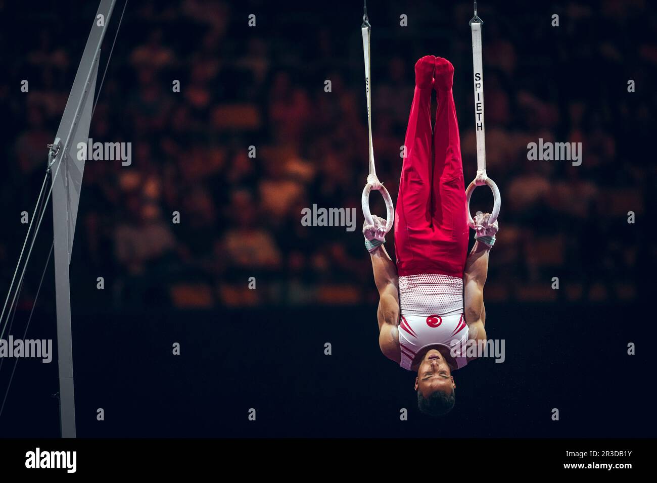 Adem Asil participating in the 2022 Munich European Gymnastics ...