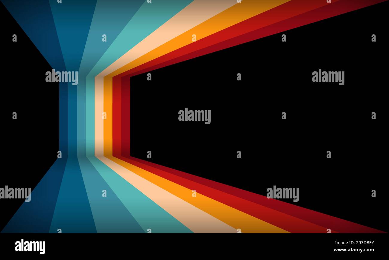 Vintage Striped Backgrounds, Posters, Banner Samples, Retro Colors from ...