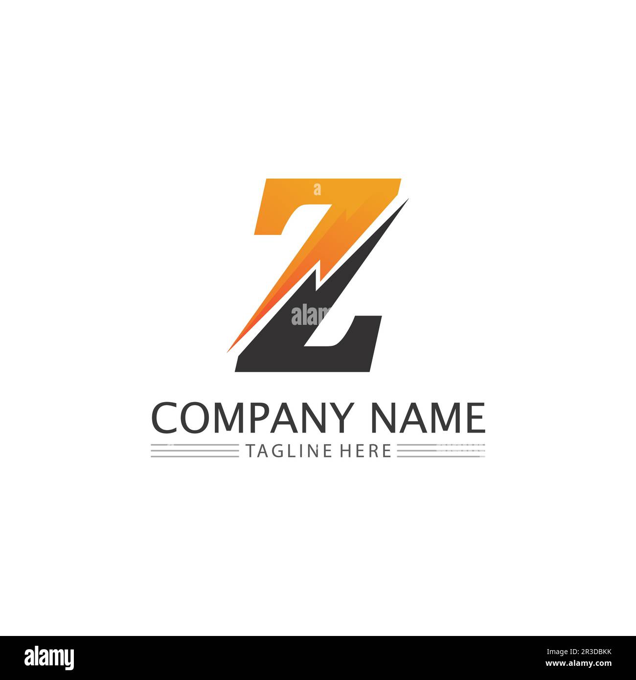Z letter and font Z logo design vector identity illustration Stock ...