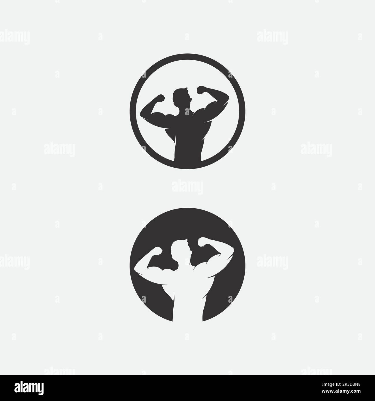 GYM Vector object and Icons for Sport Label, Gym Badge, Fitness Logo ...